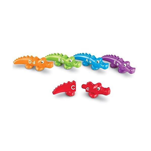 知育玩具 パズル ブロック ラーニングリソース LER6704 Learning Resources Snap-n-Learn Alphabet Alligators - Toddler Toys, Preschool ABC Activi...