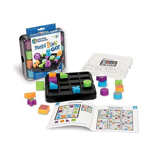 知育玩具 パズル ブロック ラーニングリソース LER9286 Learning Resources Mental Blox Go! - Ages 5+, Educational Travel Games for Kids, 3-D Bra...