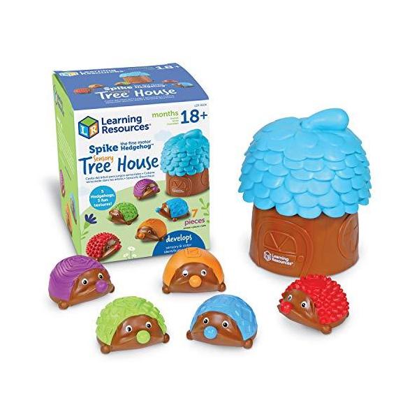 知育玩具 パズル ブロック ラーニングリソース LER9104 Learning Resources Spike the Fine Motor Hedgehog Sensory Tree House - 7 Pieces, Ages 18+...