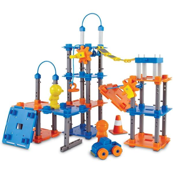 知育玩具 パズル ブロック ラーニングリソース LER2843 Learning Resources City Engineering and Design Building Set, Engineer STEM Toy, Construc...