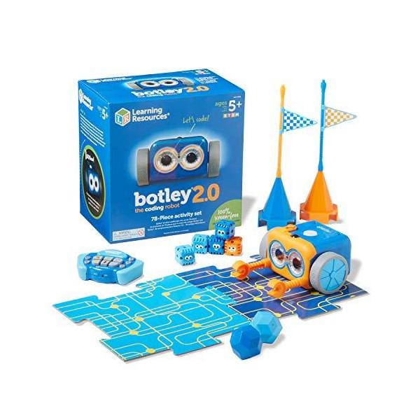 知育玩具 パズル ブロック ラーニングリソース LER2938 Learning Resources Botley The Coding Robot 2.0 Activity Set - 78 Pieces, Ages 5+, Coding...