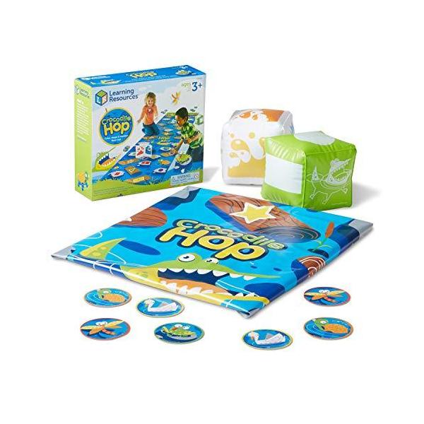 知育玩具 パズル ブロック ラーニングリソース LER9544 Learning Resources Crocodile Hop Floor Game - Ages 3+ Indoor Games for Toddlers, Gross M...