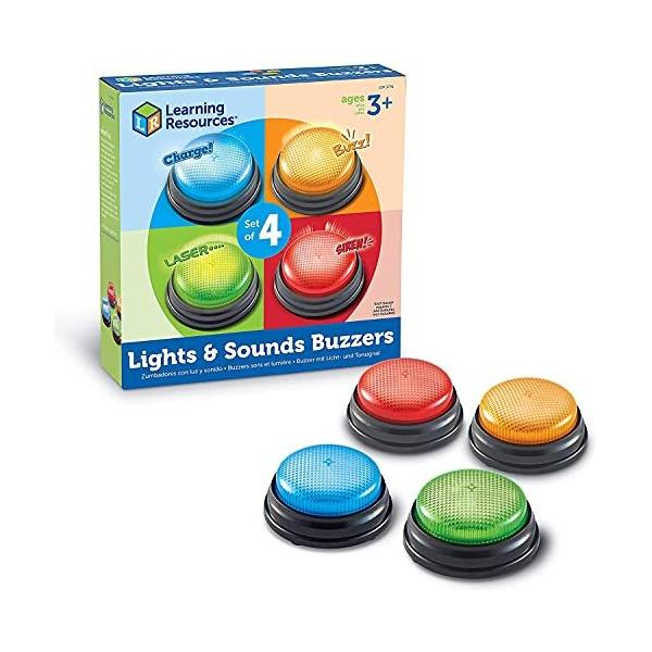 知育玩具 パズル ブロック ラーニングリソース LER3776 Learning Resources Lights and Sounds Buzzers - Classroom Must Haves Supplies, Kids Toys,...