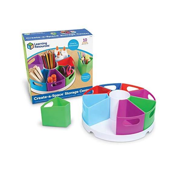 知育玩具 パズル ブロック ラーニングリソース LER3806 Learning Resources Create a Space Storage Center - Toy Desk Organizer, Classroom Workspa...
