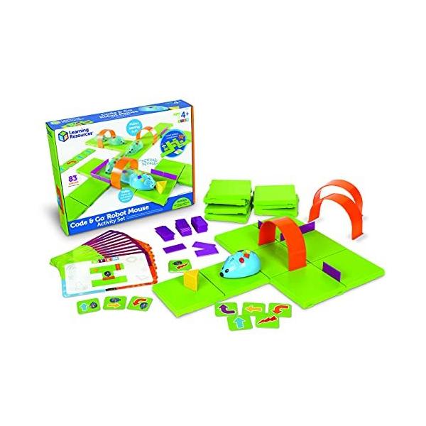 知育玩具 パズル ブロック ラーニングリソース LER2831 Learning Resources Code &amp; Go Robot Mouse Activity Set - Robotics Kit For Kids, Pet C...