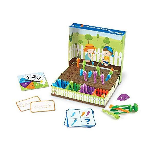 知育玩具 パズル ブロック ラーニングリソース LER5552 Learning Resources Wriggleworms Fine Motor Activity Set - Montessori Sensory Bin Toys, G...