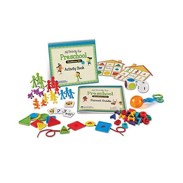 知育玩具 パズル ブロック ラーニングリソース LER3477 Learning Resources All Ready For Preschool Readiness Kit - 60 Activities Set, Ages 3+, K...