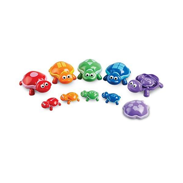 知育玩具 パズル ブロック ラーニングリソース LER6706 Learning Resources Number Turtles Set - 15 Pieces, Ages 18+ Months, Fine Motor Toys for ...