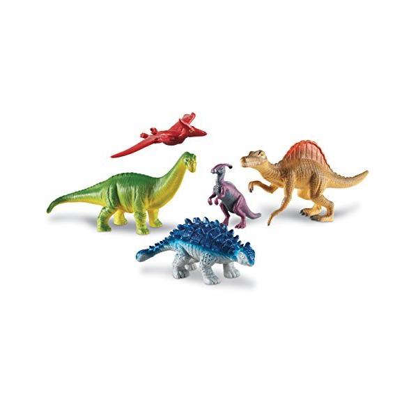 知育玩具 パズル ブロック ラーニングリソース LER0837 Learning Resources Jumbo Dinosaurs Expanded Set - Toddler Montessori Toys, Stacking Shap...
