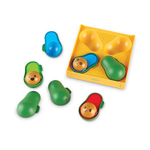 知育玩具 パズル ブロック ラーニングリソース LER6806 Learning Resources Learn-A-Lot Avocados - 9 Pieces, Ages 18+ Months, Toddler SEL Toys, F...