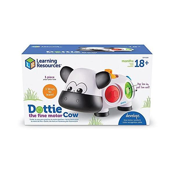 知育玩具 パズル ブロック ラーニングリソース LER9109 Learning Resources Dottie The Fine Motor Cow - Toddler Montessori Toys, Stacking Shape, ...