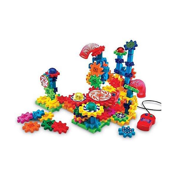 知育玩具 パズル ブロック ラーニングリソース LER9209 Learning Resources Gears! Gears! Gears! Lights &amp; Action Building Set, STEM Activitie...