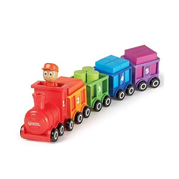 知育玩具 パズル ブロック ラーニングリソース LER7742 Learning Resources Count &amp; Color Choo Choo, Interactive Train Learning Toy, 21 Piece...