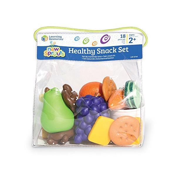 知育玩具 パズル ブロック ラーニングリソース LER9744 Learning Resources New Sprouts Healthy Snack Set - 18 Pieces, Ages 18+ months Pretend Pl...