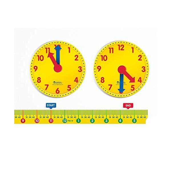 知育玩具 パズル ブロック ラーニングリソース LER2983 Learning Resources Magnetic Elapsed Time Set, Telling Time, Clock for Kids, Classroom Su...