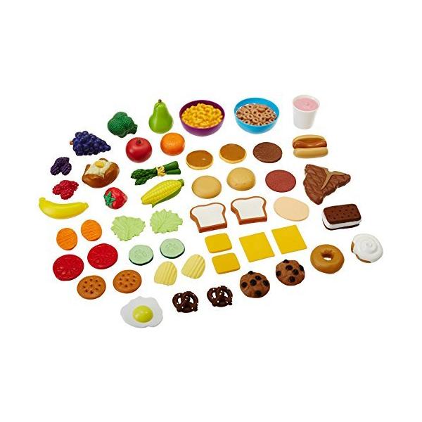知育玩具 パズル ブロック ラーニングリソース LER9256 Learning Resources New Sprouts Complete Play Food Set - 50 Pieces, Ages 2+, Toddler Kitc...