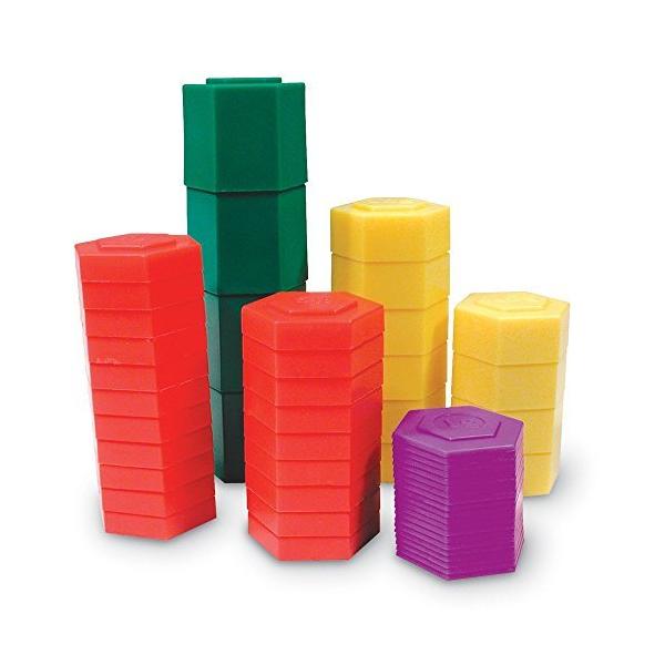 知育玩具 パズル ブロック ラーニングリソース LER4292 Learning Resources Hexagram Weights - Set of 54 Pieces, Ages 8+, Math Manipulatives for ...