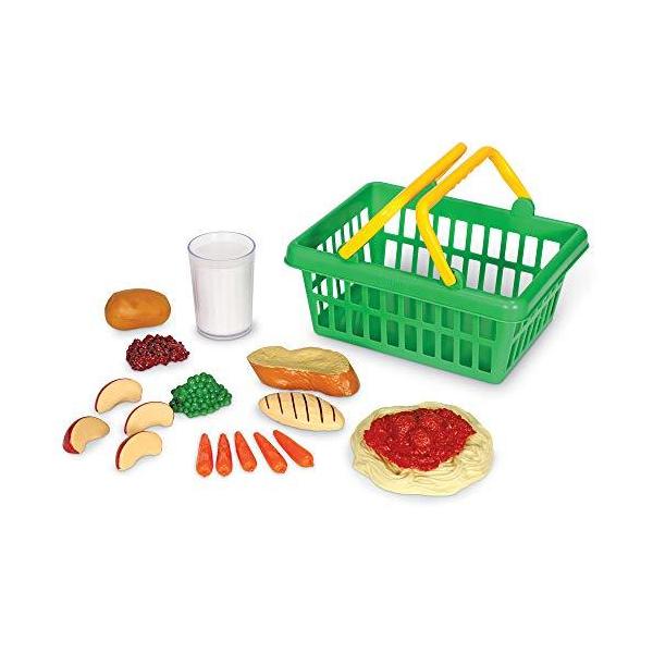 知育玩具 パズル ブロック ラーニングリソース LER7292 Learning Resources Healthy Dinner Basket - 19 Pieces , Ages 3+ Pretend Play Food for Tod...