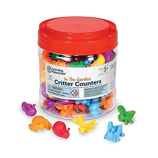 知育玩具 パズル ブロック ラーニングリソース LER3381 Learning Resources in The Garden Critter Counters - 72 Pieces, Ages 3+,Toddler, Learning...