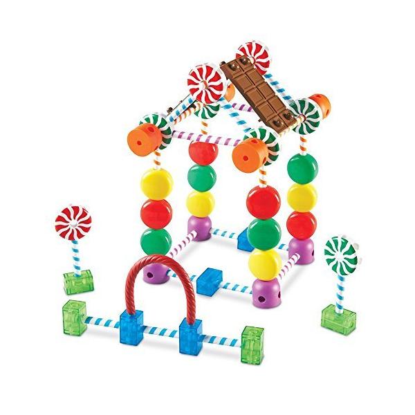 知育玩具 パズル ブロック ラーニングリソース LER5020 Learning Resources Candy Construction Building Set - 92 Pieces, Ages 4+, Fine Motor Skil...