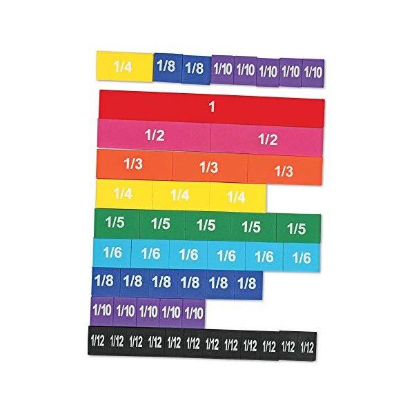 知育玩具 パズル ブロック ラーニングリソース LER0611 Learning Resources Magnetic Rainbow Fraction Tiles, Visual/Tactile Learning, Soft Foam M...