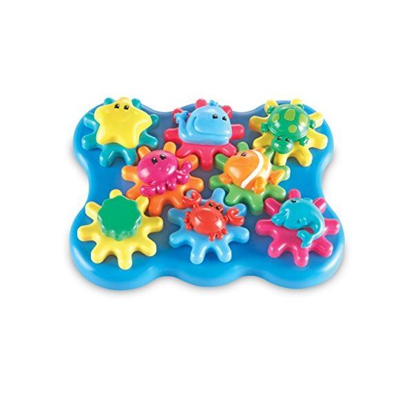 知育玩具 パズル ブロック ラーニングリソース LER9220 Learning Resources Ocean Wonders Build &amp; Spin, Gears Toy &amp; Building Set, 17 Piec...