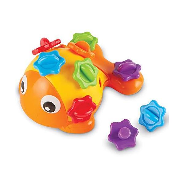 知育玩具 パズル ブロック ラーニングリソース LER9093 Learning Resources Finn the Fine Motor Fish - Toddler Montessori Toys, Stacking Shape, G...