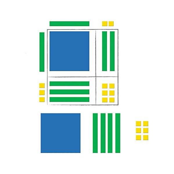 知育玩具 パズル ブロック ラーニングリソース LER7641 Learning Resources Magnetic Algebra Tiles, Algebraic Math Skills, Magnets for Any Magnet...