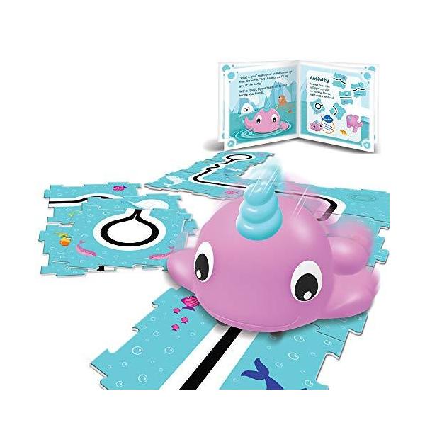知育玩具 パズル ブロック ラーニングリソース LER3099 Learning Resources Coding Critters Go Pets Dipper the Narwhal - 14 Pieces, Ages 4+ Scree...