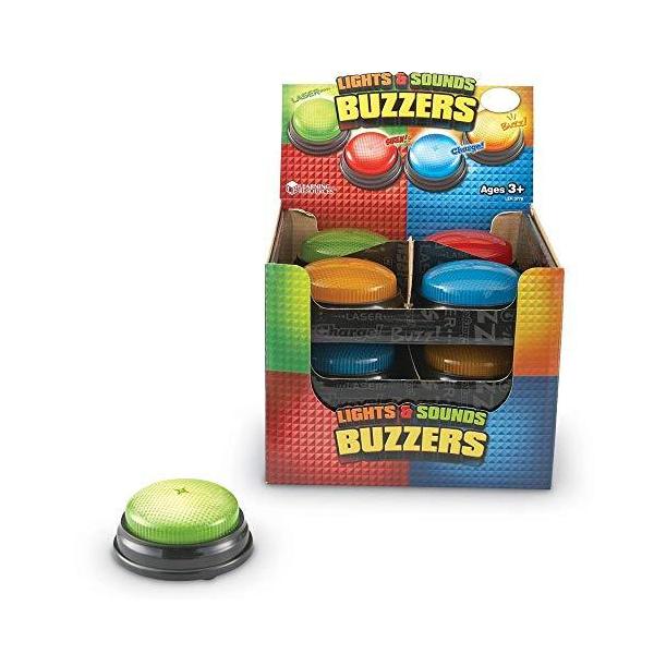 知育玩具 パズル ブロック ラーニングリソース LER3779 Learning Resources Lights and Sounds Buzzers - Classroom Must Haves Supplies, Sound Effe...
