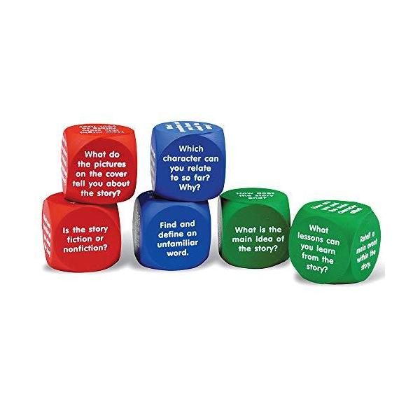 知育玩具 パズル ブロック ラーニングリソース LER7022 Learning Resources Reading Comprehension Cubes - Set of 6, Kids Ages 6+ Teacher and Clas...