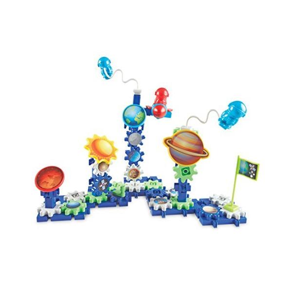 知育玩具 パズル ブロック ラーニングリソース LER9217 Learning Resources Gears! Gears! Gears! Space Explorers Building Set - 77 Pieces, Ages 4...