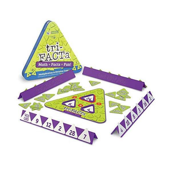 知育玩具 パズル ブロック ラーニングリソース LER3039 Learning Resources Tri-FACTa Multiplication &amp; Division Game - Math Manipulatives, Ki...
