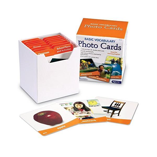 知育玩具 パズル ブロック ラーニングリソース LER6079 Learning Resources Basic Vocabulary Photo Cards, Vocabulary/Phonics Learning, Educationa...