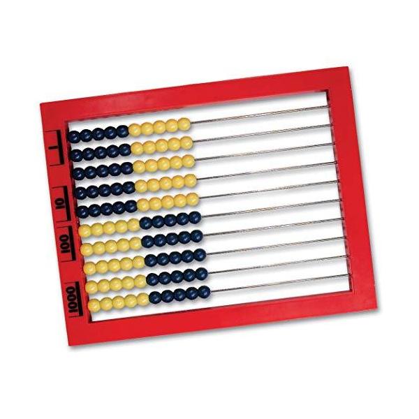 知育玩具 パズル ブロック ラーニングリソース LER4335 Learning Resources 2-Color Desktop Abacus, Red Frame, Color Coded, Math Concepts海外限定品を迅速...