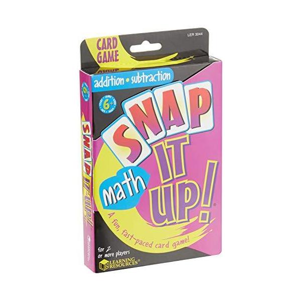 知育玩具 パズル ブロック ラーニングリソース LER3044 Learning Resources Snap It Up! Math: Addition and Subtraction Card Game,90 Cards, 2-6 pl...
