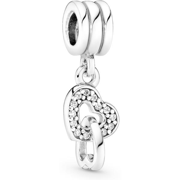 パンドラ ブレスレット チャーム アクセサリー ブランド かわいい おしゃれ デンマーク コペンハーゲン  791242CZ PANDORA Interlocking Hearts Dangle Charm - Compatible wit...