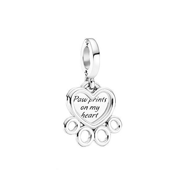 パンドラ ブレスレット チャーム アクセサリー ブランド かわいい おしゃれ デンマーク コペンハーゲン  799360C00 PANDORA Hearts &amp; Paw Print Dangle Charm - Compatible...