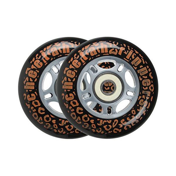 ウィール タイヤ スケボー スケートボード 海外モデル 直輸入 DECK BLACK CHEETAH Wheels for RIPSTICK ripstik wave board ABEC 9 Model: DECK海外限定品を迅速輸入！5...