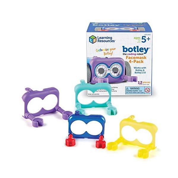 知育玩具 パズル ブロック ラーニングリソース LER2953 Learning Resources Botley The Coding Robot Multicolor Facemask - Coding Robot Accessorie...