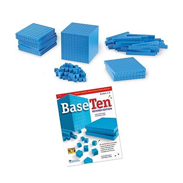 知育玩具 パズル ブロック ラーニングリソース LER0930 Learning Resources Plastic Base Ten Starter Set - 1st Grade Math Manipulatives for Eleme...