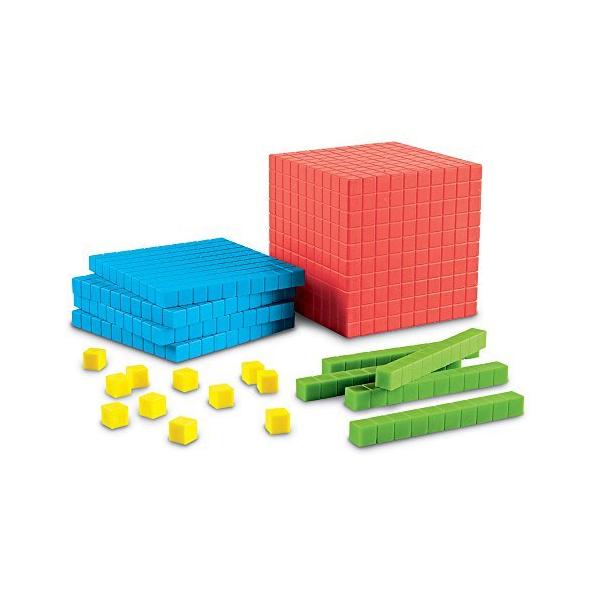 知育玩具 パズル ブロック ラーニングリソース LER3551 Learning Resources Brights! Base 10 Starter Set - 100 Piece Set, Ages 6+, 1+ Grade, Math...