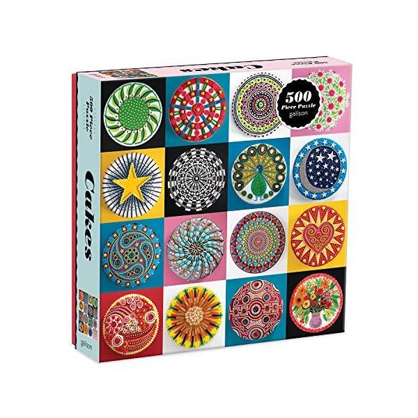 ジグソーパズル 海外製 アメリカ 9780735366480 Galison Cakes Jigsaw Puzzle, 500-Pieces, 20” x 20” ? Food Jigsaw Puzzle Featuring A Charm...