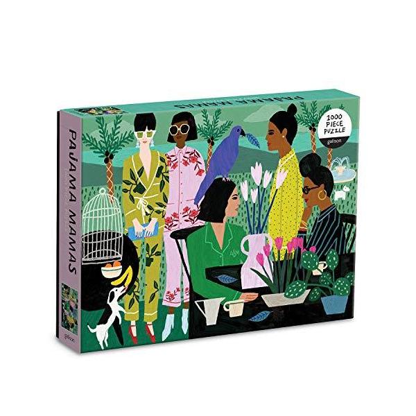 ジグソーパズル 海外製 アメリカ 9780735368545 Galison Pajama Mamas Puzzle, 1000 Pieces, 27” x 20” ? Difficult Jigsaw Puzzle with Stunni...
