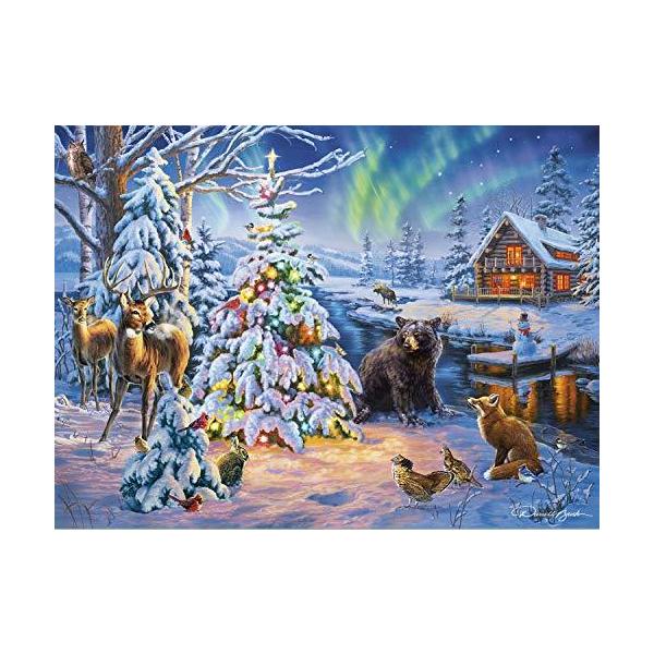 ジグソーパズル 海外製 アメリカ 11249 Buffalo Games ? Darrell Bush - Woodland Christmas - 1000 Piece Holiday Jigsaw Puzzle - Festive Pu...