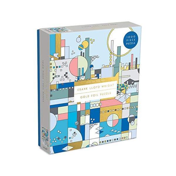 ジグソーパズル 海外製 アメリカ 9780735367500 Frank Lloyd Wright City by The Sea Jigsaw Puzzle, 1,000 Pieces, 27” x 20” ? Art Puzzle Fe...