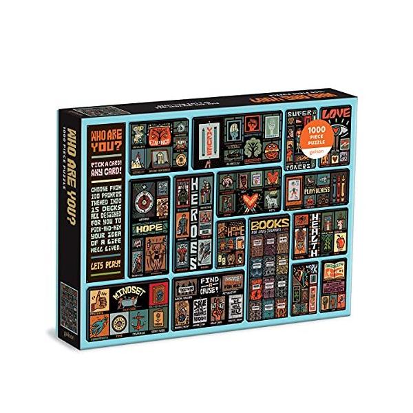 ジグソーパズル 海外製 アメリカ 9780735370487 Galison Who are You? Puzzle, 1000 Pieces, 27” x 20” ? Difficult Jigsaw Puzzle with Colorf...