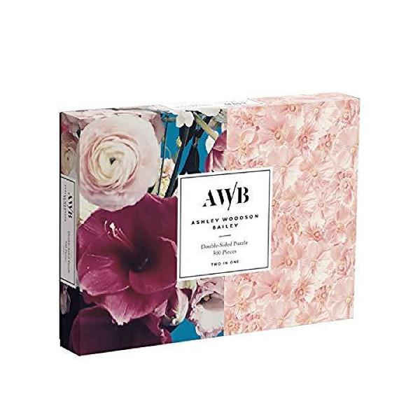ジグソーパズル 海外製 アメリカ 0735355959 Galison Ashley Woodson Bailey Floral Double Sided Jigsaw Puzzle for Adults, Flower Puzzle wi...