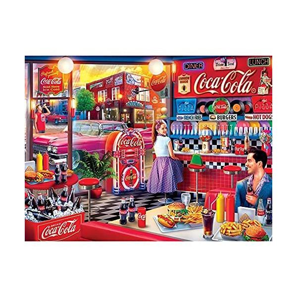 ジグソーパズル 海外製 アメリカ 32180 MasterPieces 300 Piece EZ Grip Jigsaw Puzzle - Coca-Cola Soda Fountain - Family-Friendly Fun - 18...