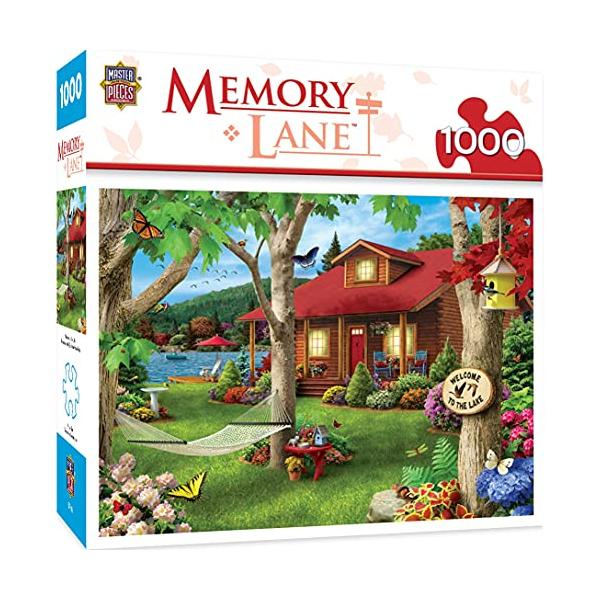 ジグソーパズル 海外製 アメリカ 81742 MasterPieces Memory Lane 1000 Puzzles Collection - Welcome to The Lake 1000 Piece Jigsaw Puzzle海外...